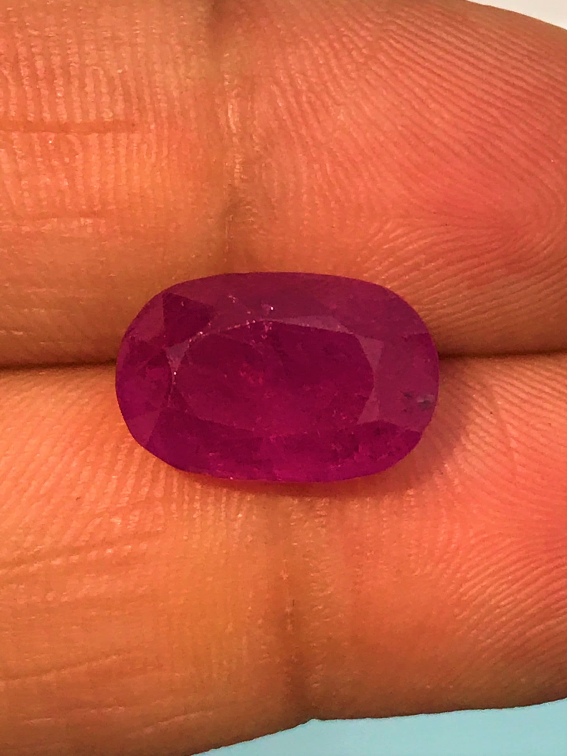 Natural BURMESE RUBY Huge 10.50 Carats Rich Red Color Sparky Luster AAA ...