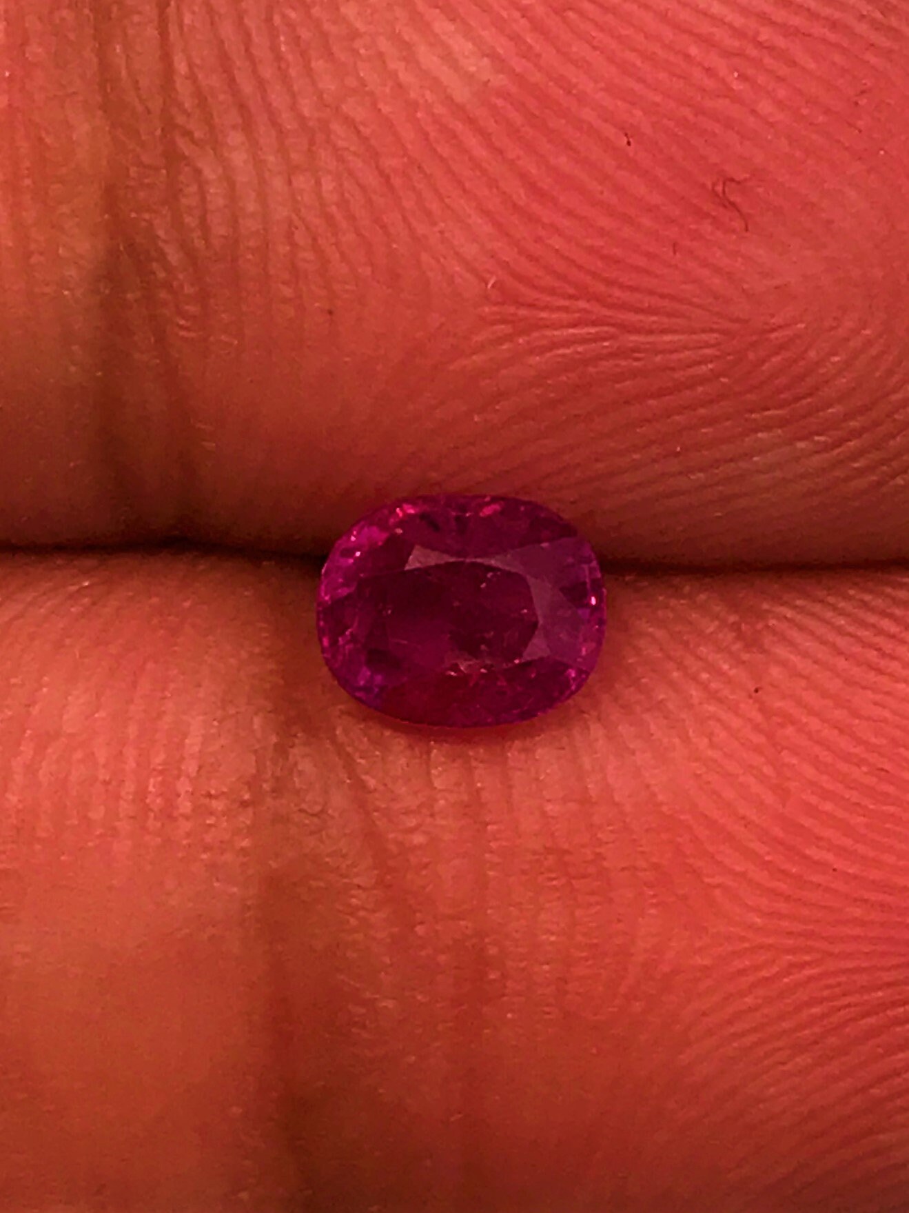 Natural BURMESE RUBY 0.93 Carats Rich Red Color Sparky Luster AAA Fine ...