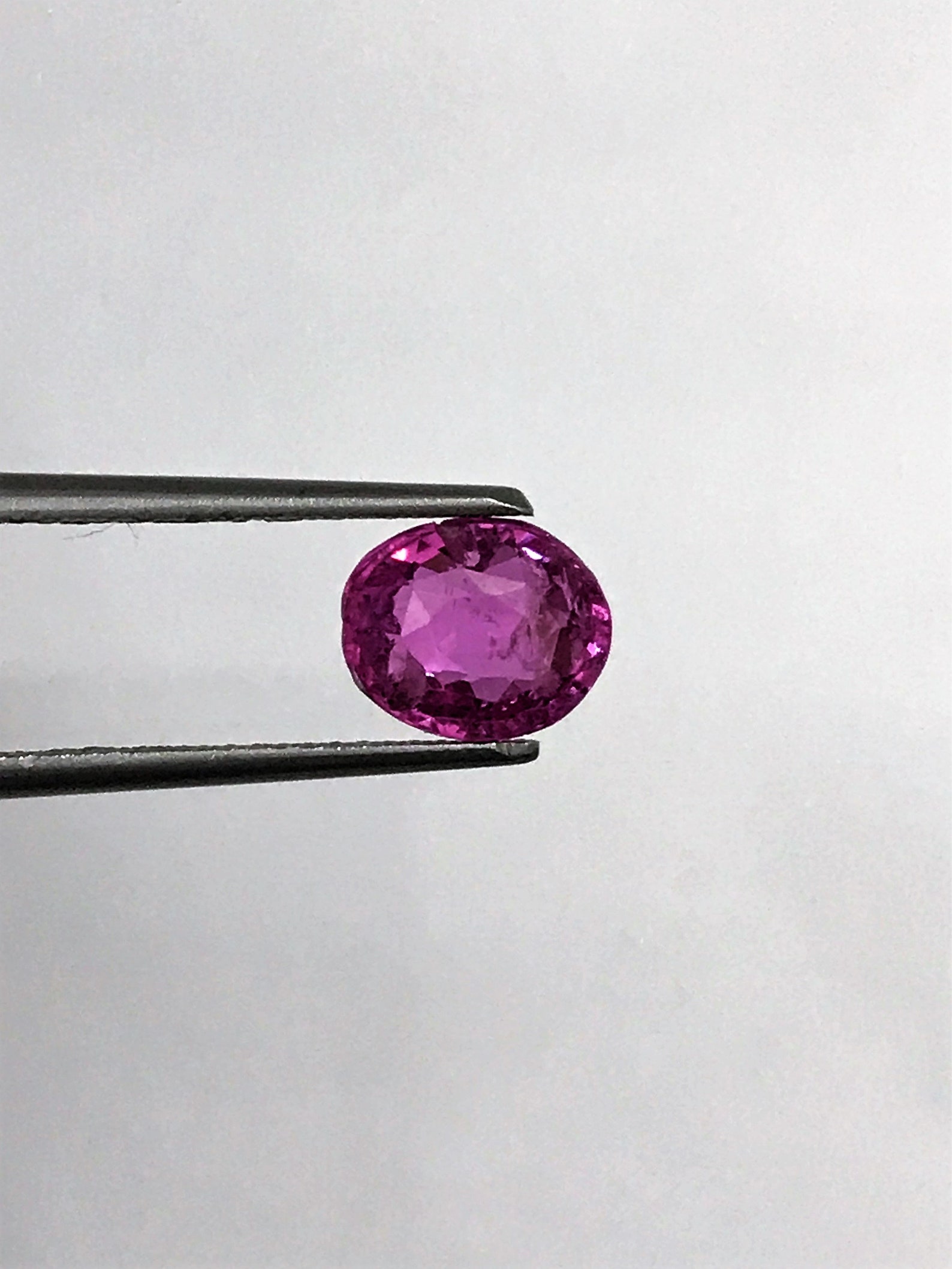 Natural PINK SAPPHIRE 2.20 Carat Vivid Pinkish Red Color Sparky Luster ...