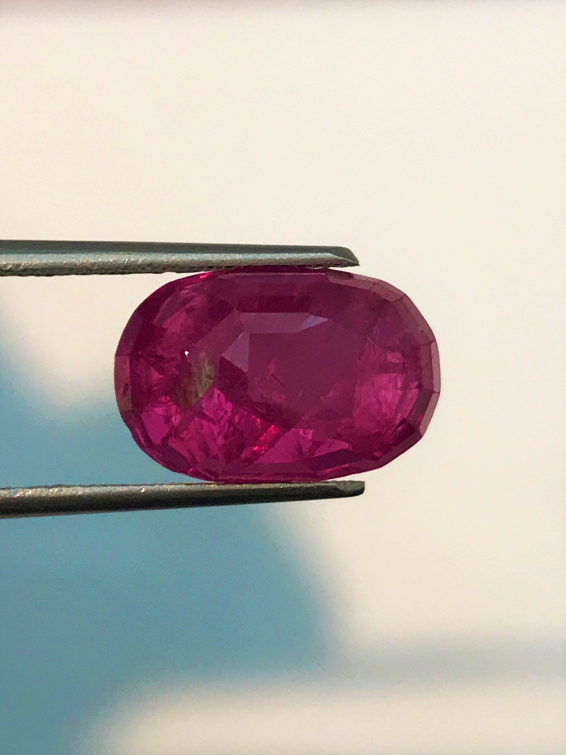 Natural BURMESE RUBY Huge 10.50 Carats Rich Red Color Sparky Luster AAA ...