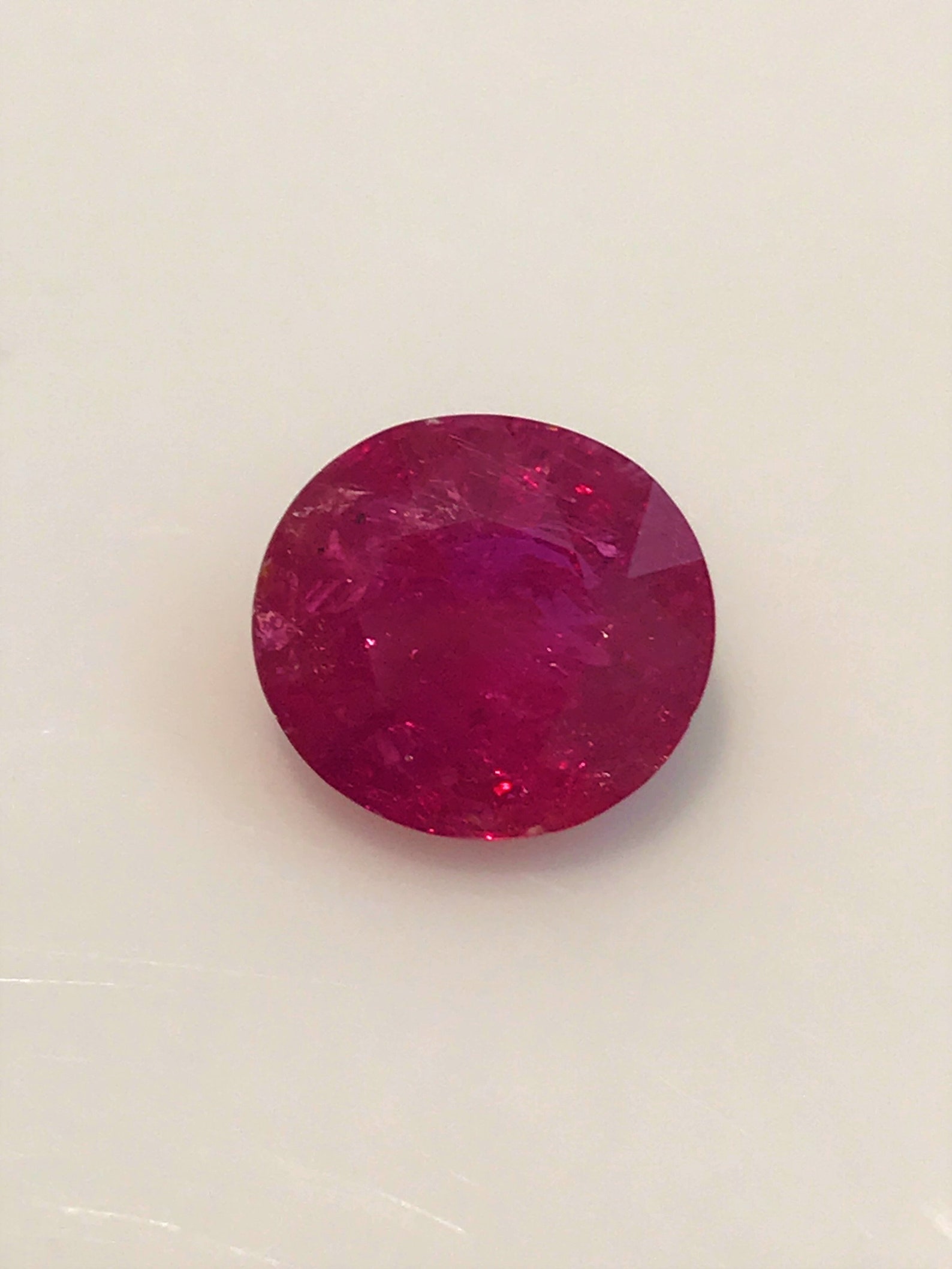 Natural BURMESE RUBY 5.14 Carats Rich Red Color Sparky Luster AAA Fine ...