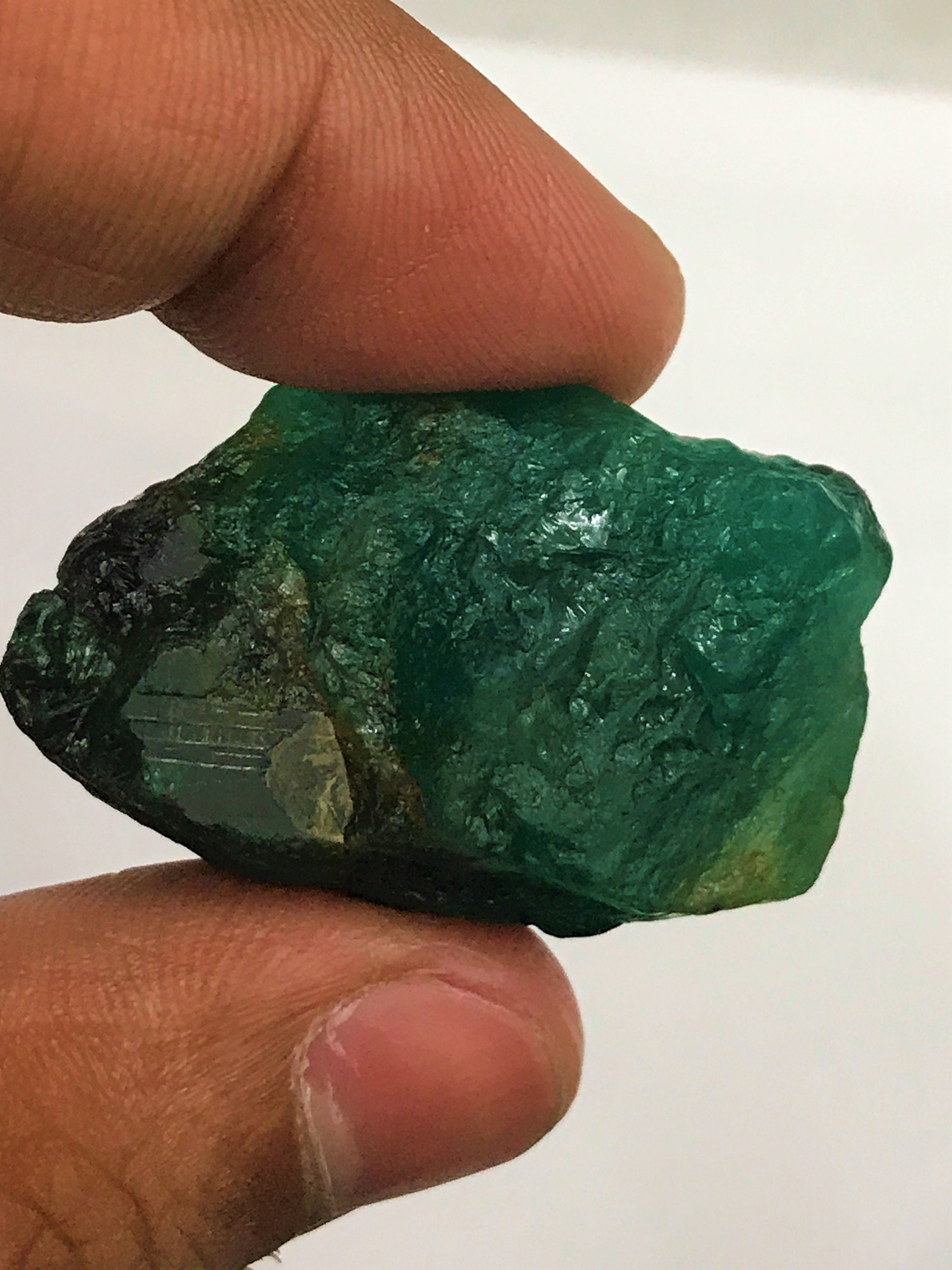 Natural ZAMBIAN EMERALD Rough | Huge 109.01 Carats 1 Piece Premium ...