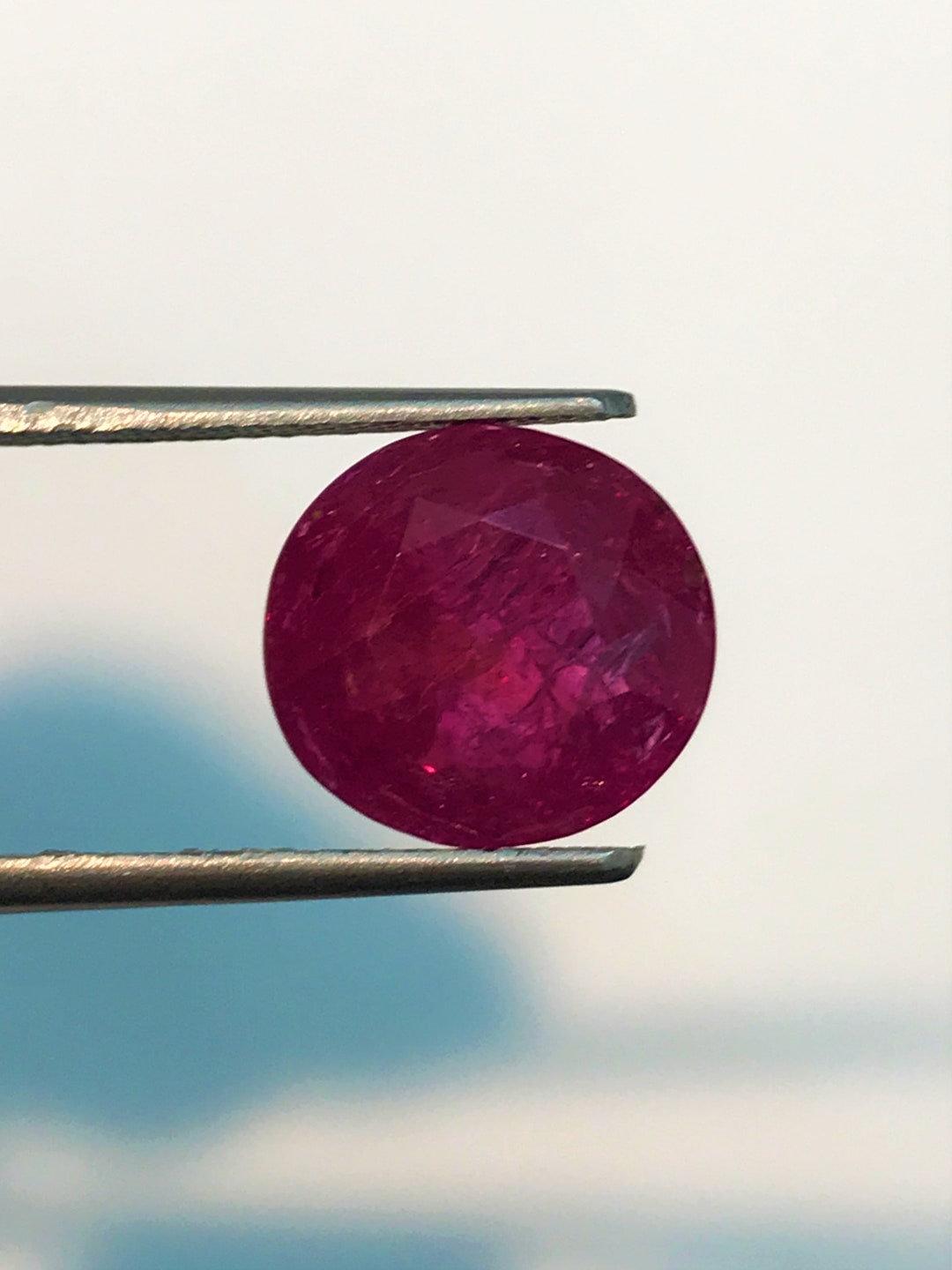 Natural BURMA RUBY | 7.22 Carats Rich Pigeon Blood Red Color Sparky Luster AAA+++ Fine Quality ...