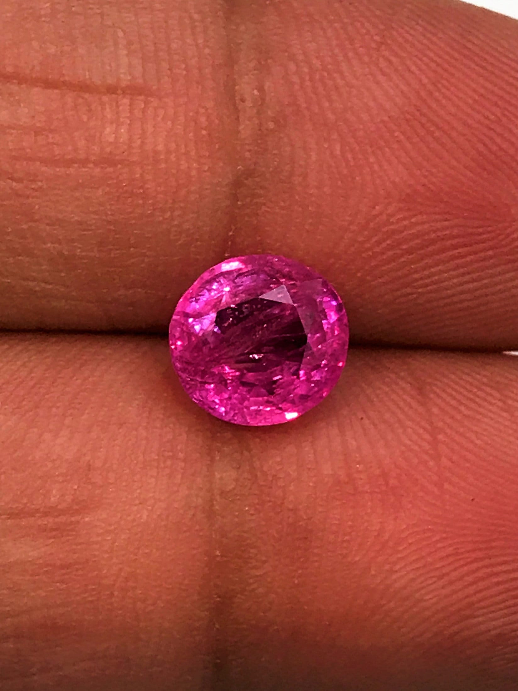 Natural BURMA RUBY | 3.07 Carats Rich Rose Pinkish Red Color Sparky ...