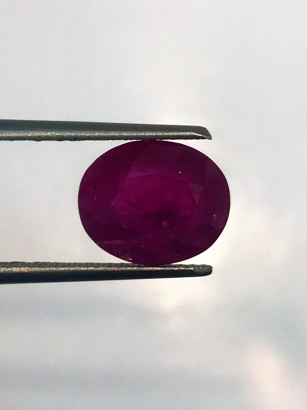 BURMA RUBIN | 3,55 Karat satte rote Farbe hoher Glanz AAA +++ feine ...