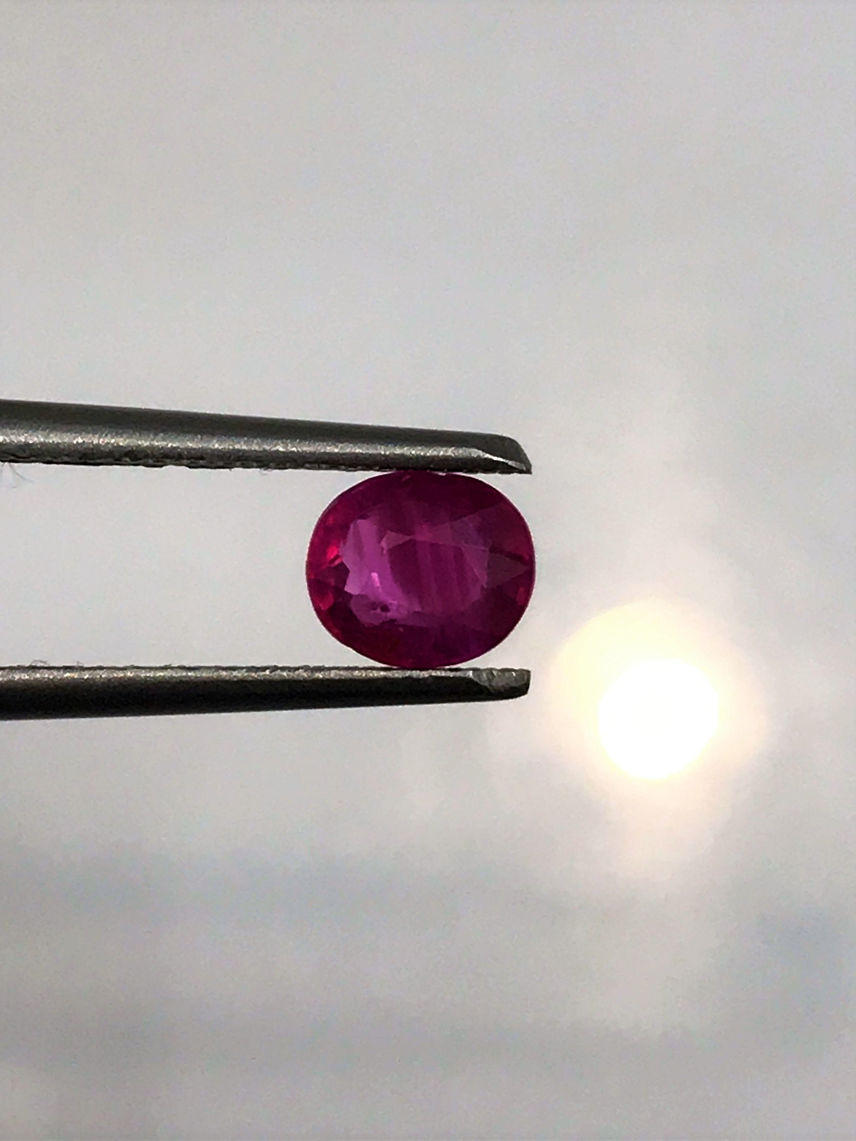 Natural BURMESE RUBY 0.57 Carats Rich Red Color Sparky Luster AAA Fine ...