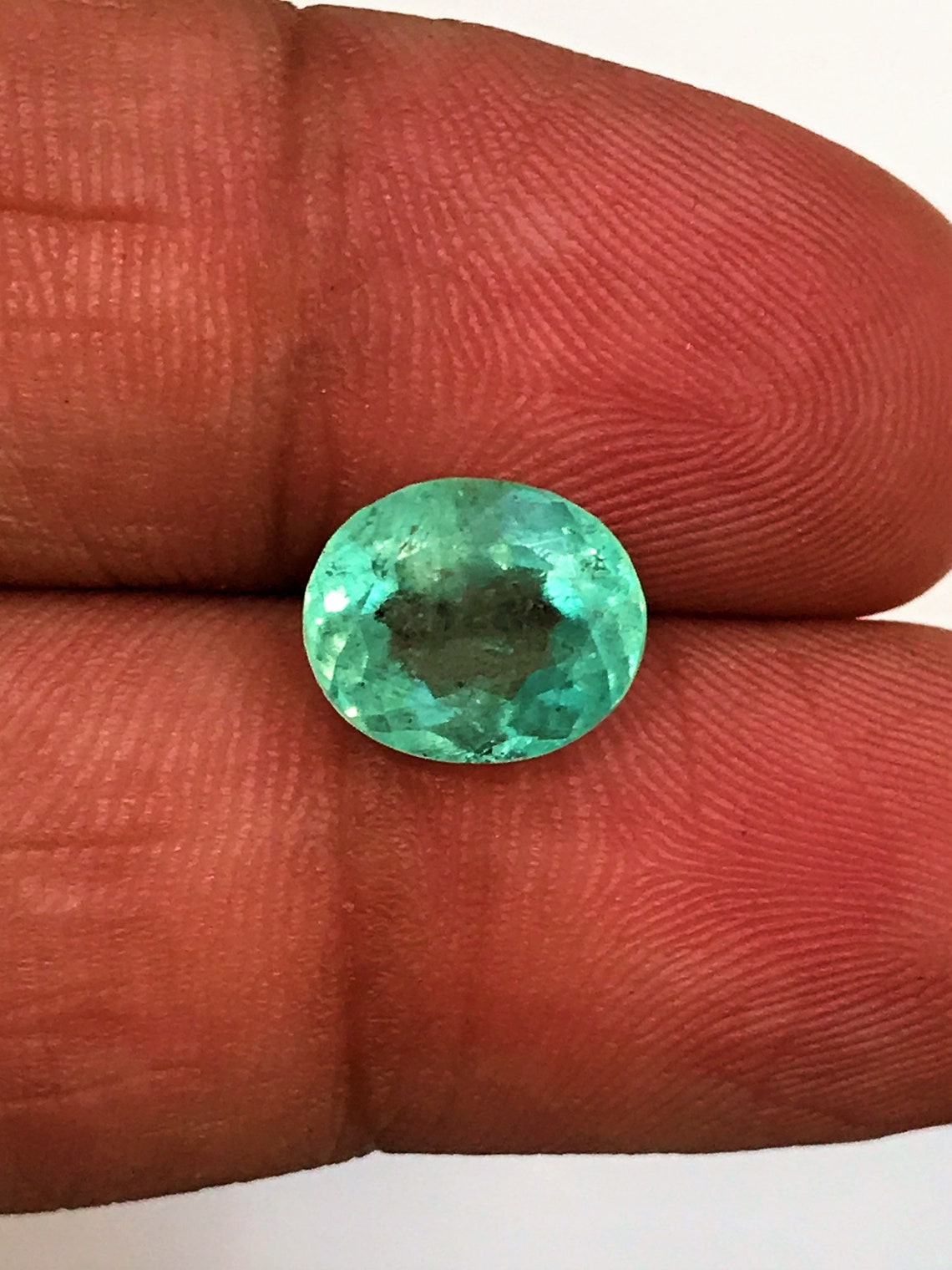COLOMBIAN EMERALD 2.99 Carats Rich Green Color Sparky Luster AAA Fine ...