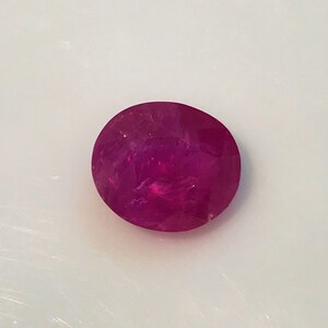 Natural BURMESE RUBY 8.76 Carats Rich Red Color Sparky Luster AAA Fine ...