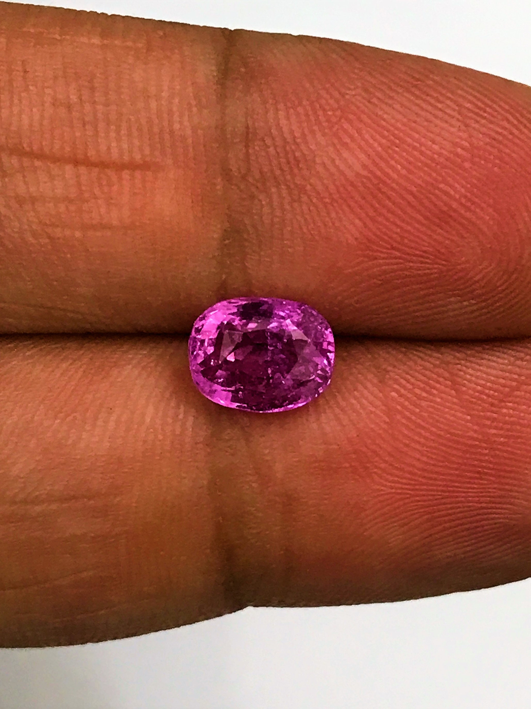 Natural PINK SAPPHIRE 2.46 Carats Rich Rose Pink Color Sparky Luster ...