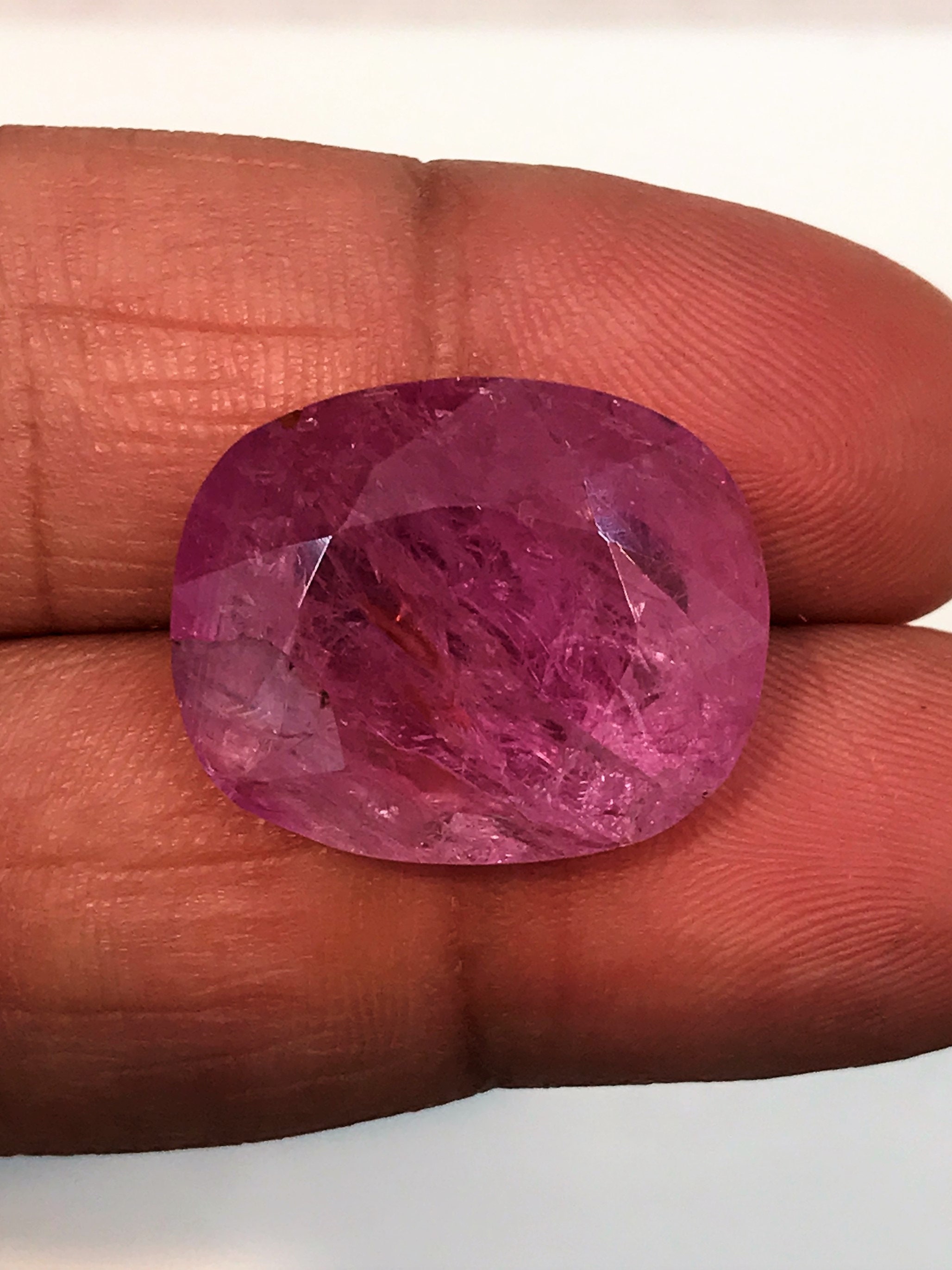 Natural PINK SAPPHIRE Huge 29.08 Carats Rich Flamingo Pink Color Sparky ...