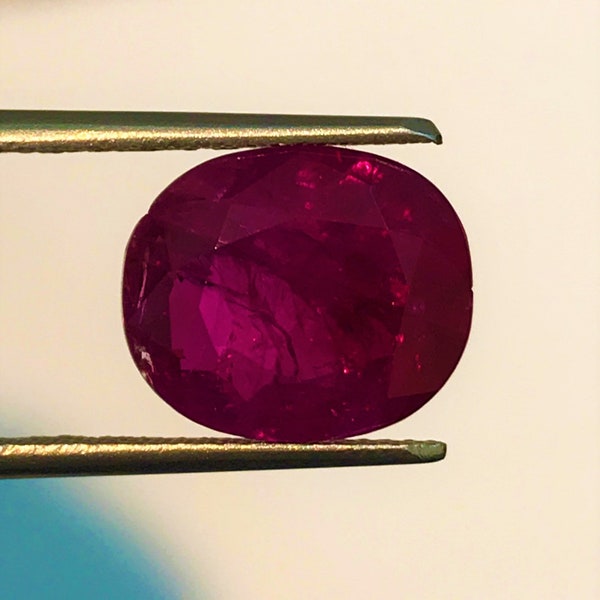 Burmese Natural Ruby Ring - Etsy
