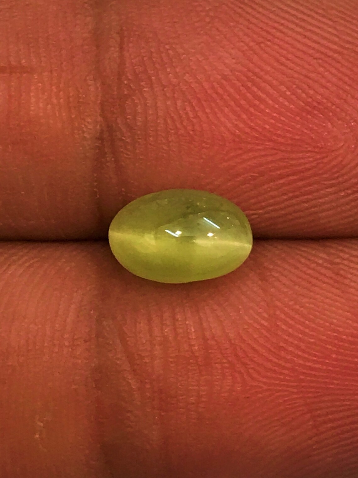 Chrysoberyl CAT'S EYE | 2.35 Carats Rich Yellowish Green Color Sharp ...
