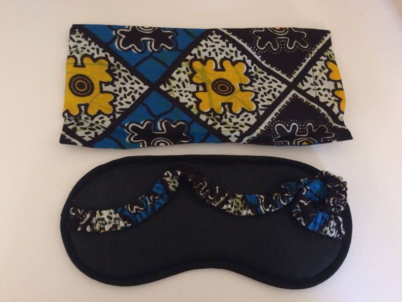 African Fabric Cotton Eye Mask / Eye Shades for Sleep & Travel ...