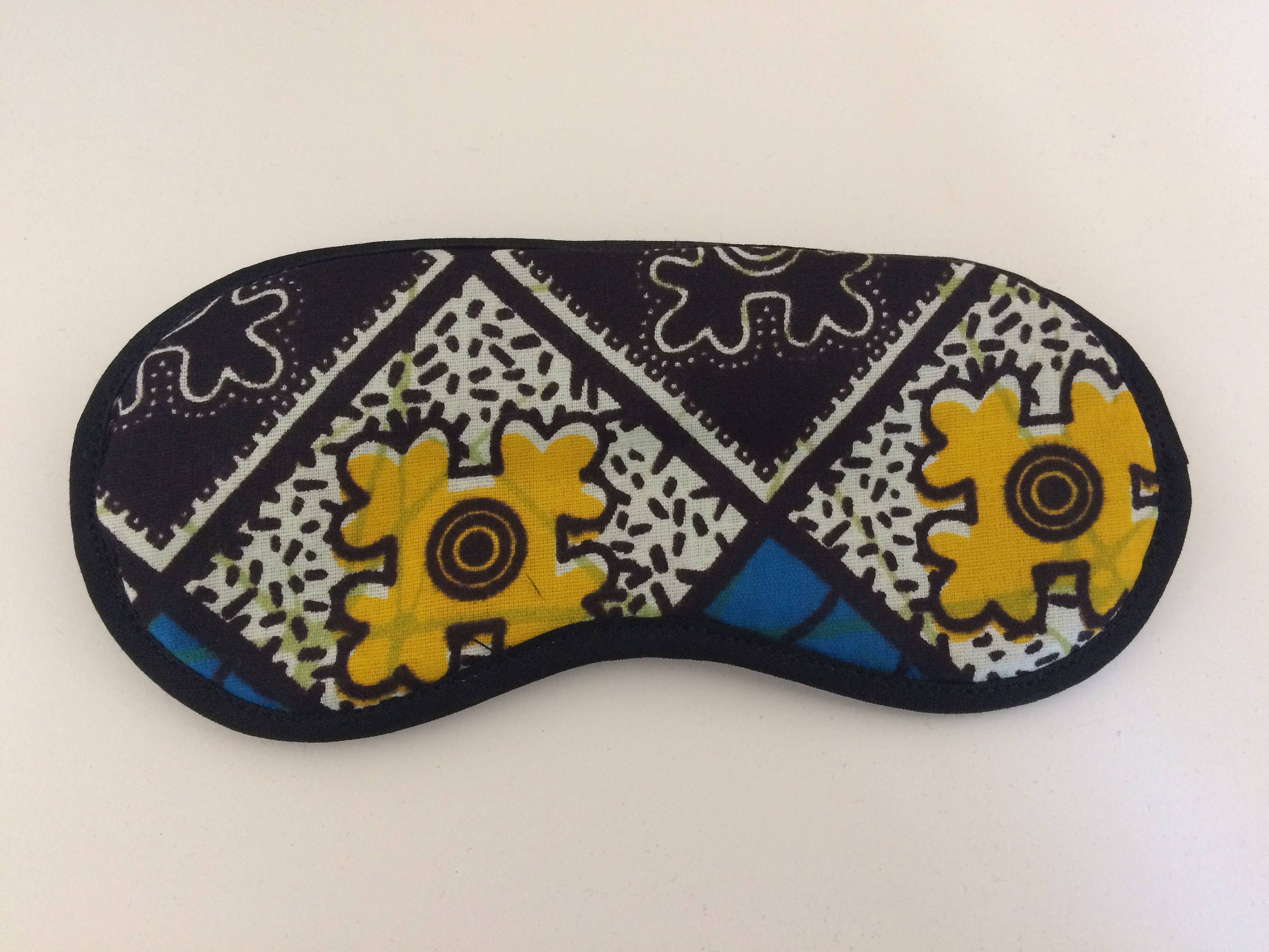 African Fabric Cotton Eye Mask / Eye Shades for Sleep & Travel ...