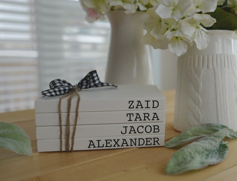 Wooden Books Personalized Wooden Books Customized Wooden - Etsy