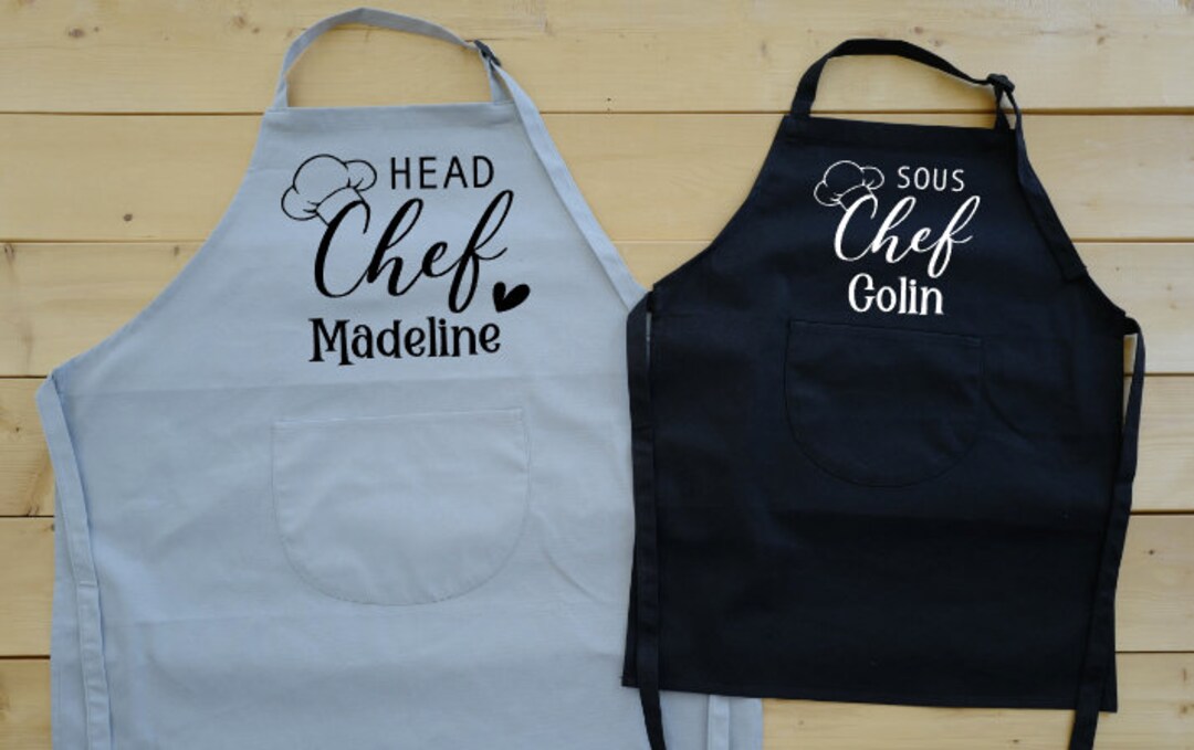 Personalized Head Chef Apron, Customized Master Chef Apron, Sous Chef ...