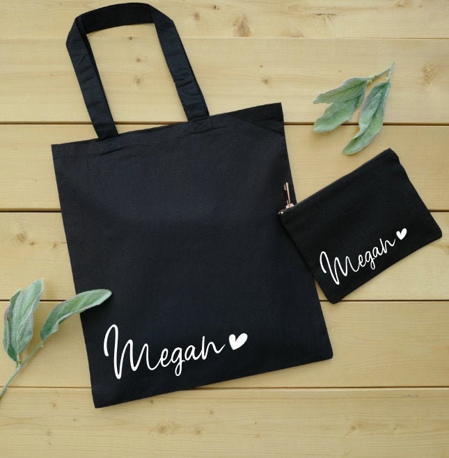 Custom Tote Bag Name Tote Bag Wedding Party Tote Bag - Etsy