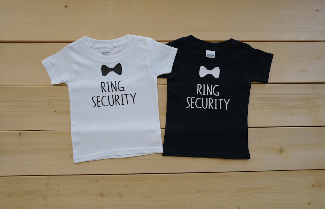 Ring Security Shirt, Ring Security Tee, Ring Bearer Shirt, Personalised ...