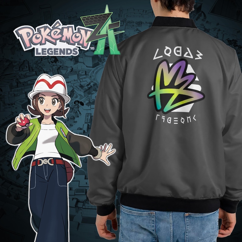Unofficial Pokémon Legends ZA Inspired Jacket | Unisex Nylon Zip-up ...