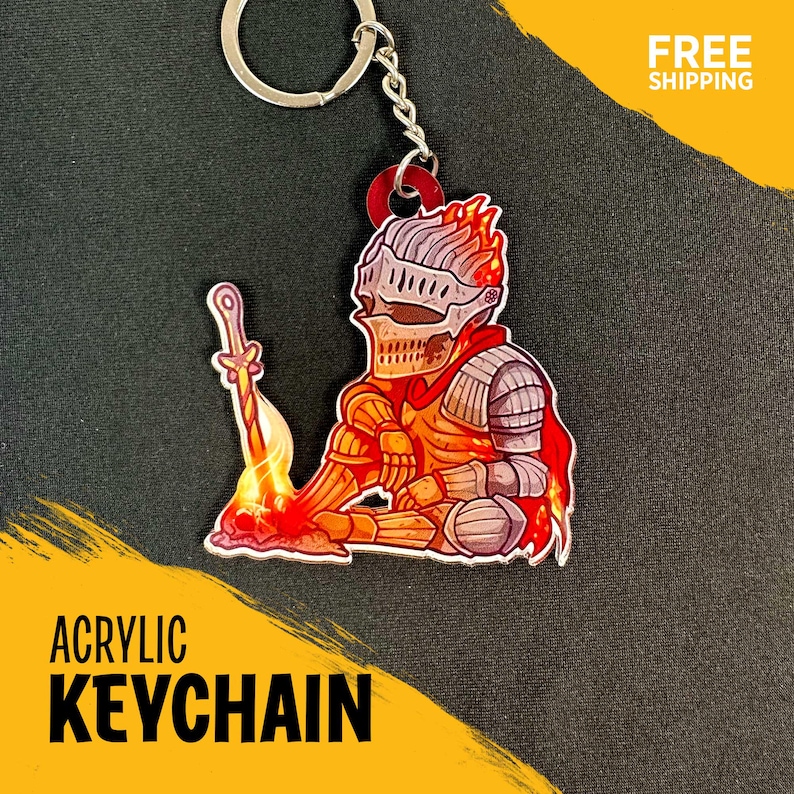 Dark Souls Acrylic Keychain or Magnet: Double-sided Gamer Gift - Etsy