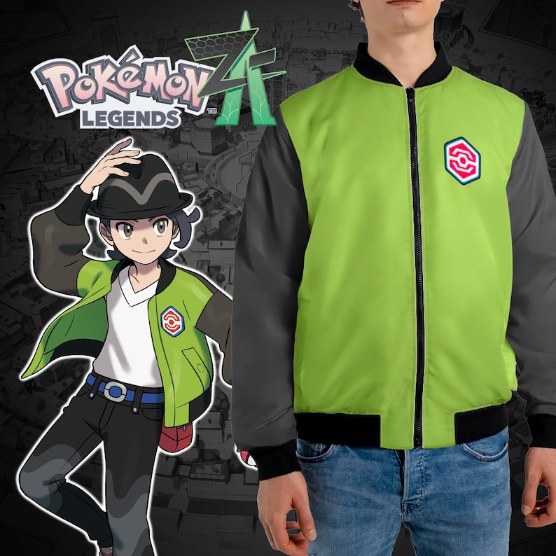 Unofficial Pokémon Legends ZA Inspired Jacket | Unisex Nylon Zip-up ...