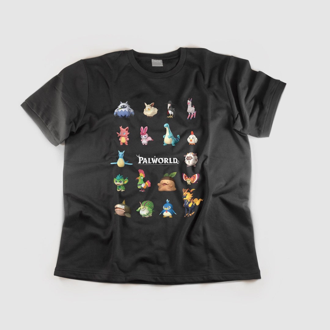 Unofficial Fan Made Palworld Short Sleeve T-shirt / Youth & Adult Size ...