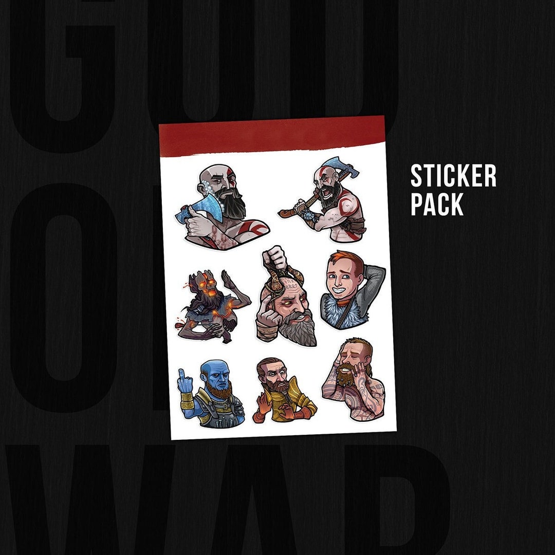 Unofficial Sticker Sheets Inspired by God of War / Video Game Stickers ...