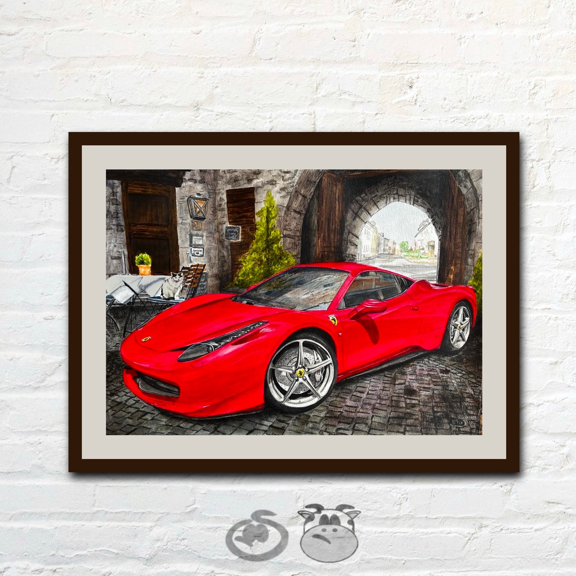 Commission a REAL Painting of Your Car Not a Faked Digital Art Print - Etsy
