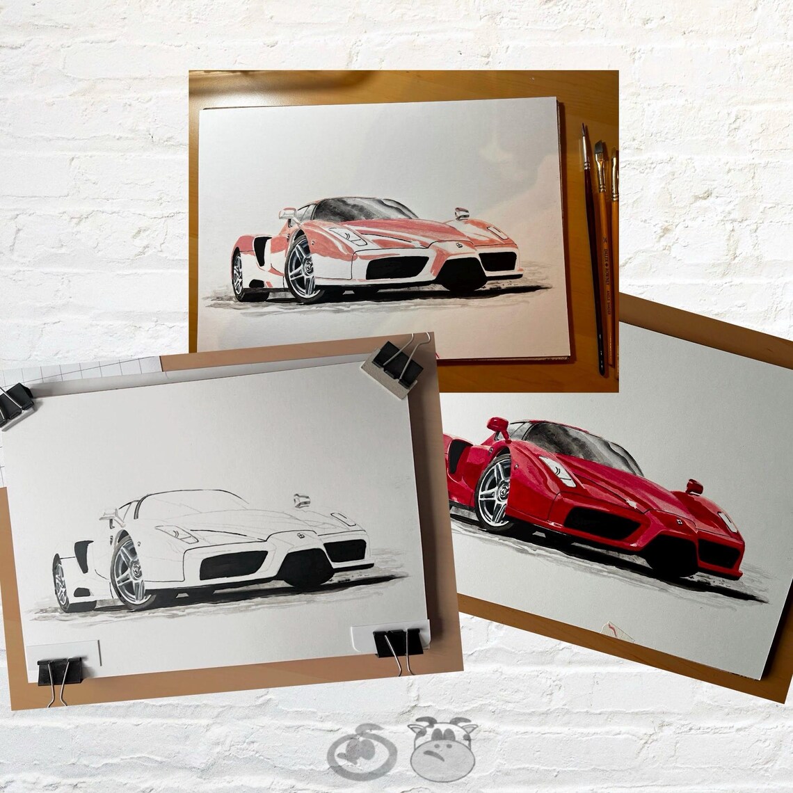 Commission a REAL Painting of Your Car Not a Faked Digital Art Print - Etsy
