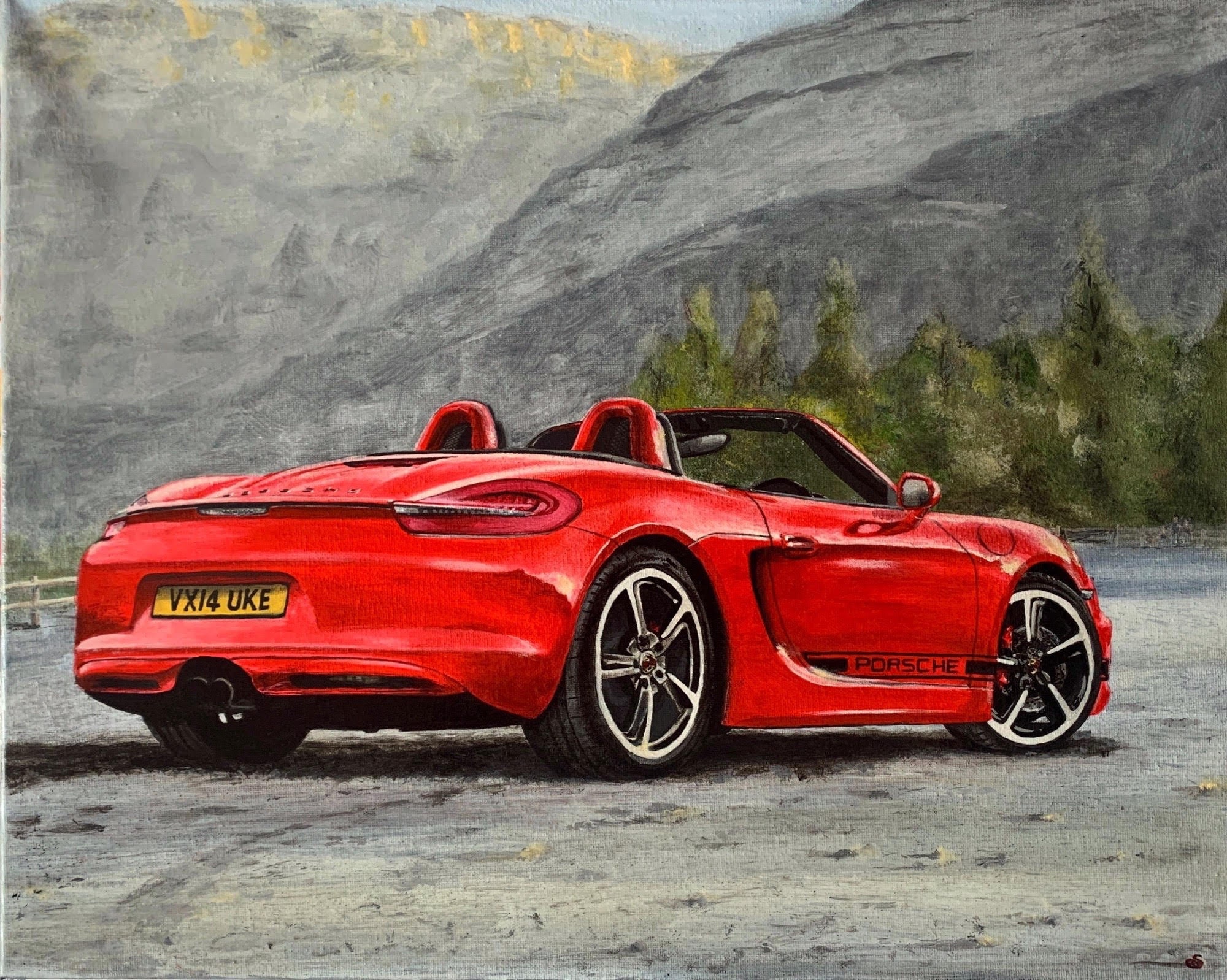 Commission a REAL Painting of Your Car Not a Faked Digital Art Print - Etsy