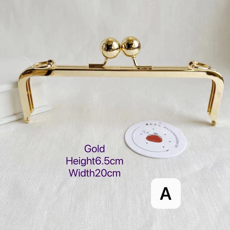 3032 20cm6.5cm Minimalist Kiss Clasp Purse Frame With Outside Chain ...