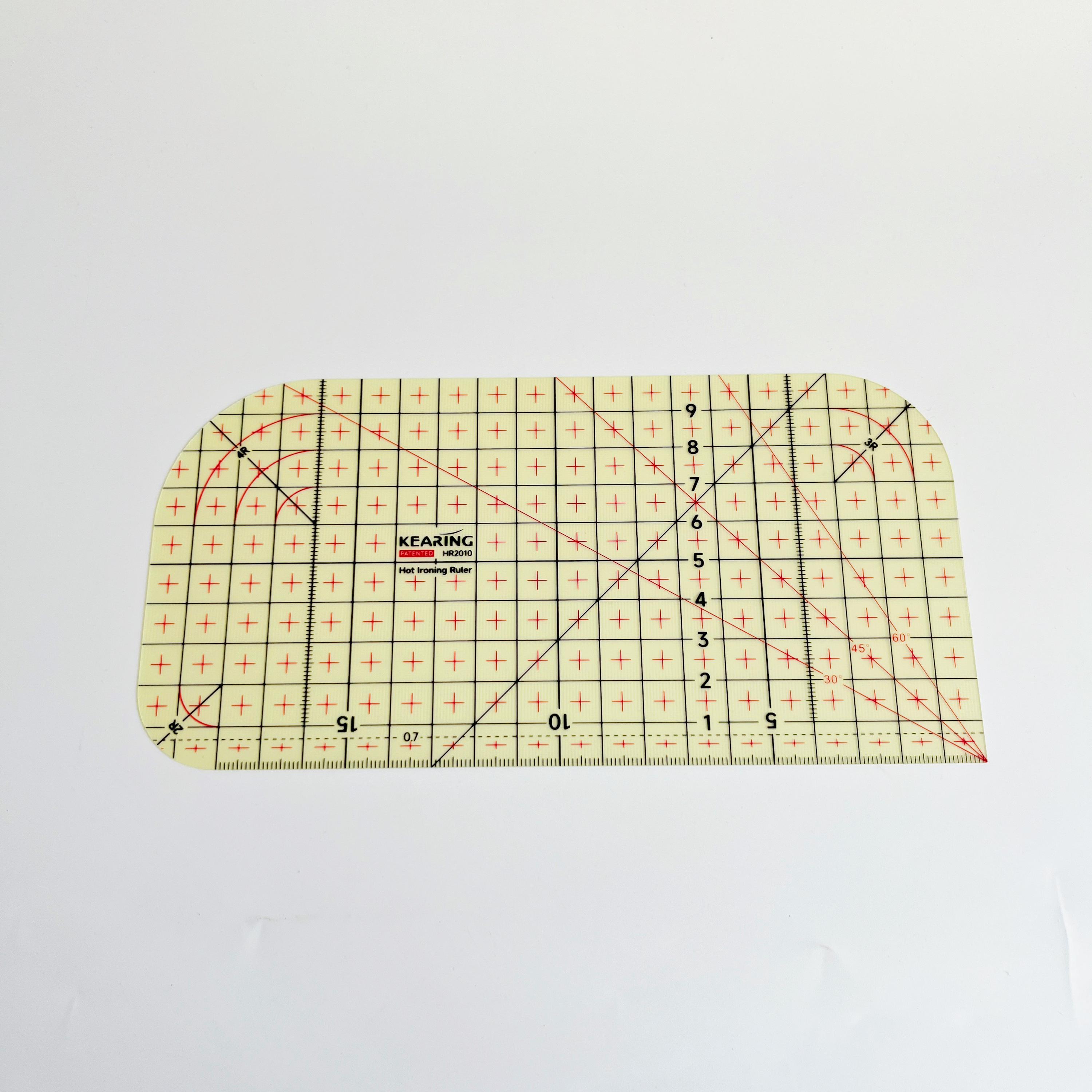 7015# Hot Ironing Ruler / 20cm * 10cm / Clear Resin High-temperature ...