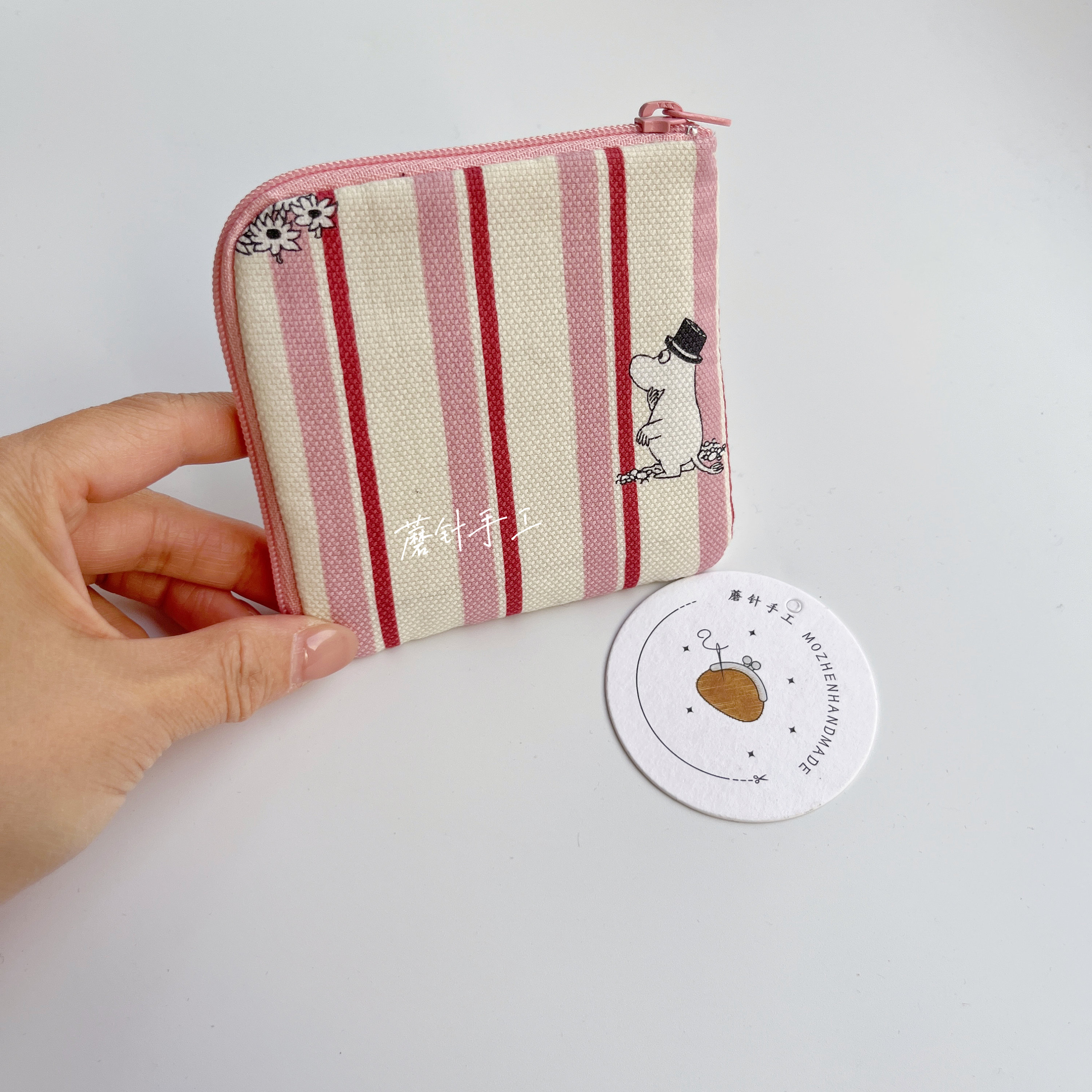 533 Handmade Moomin Pattern L Shape Zipper Pouch/ Mumintroll - Etsy