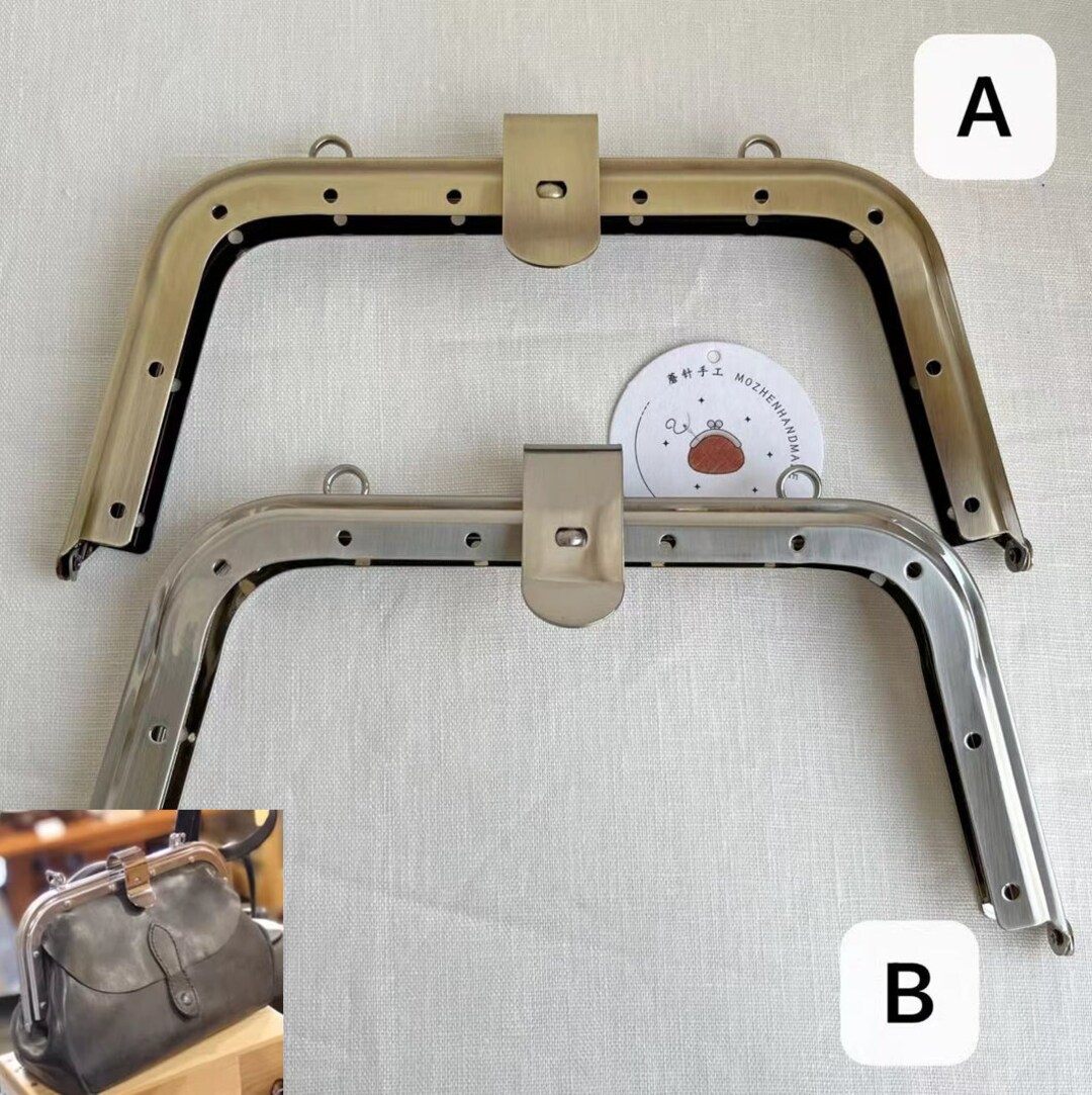 3018# 11.3cm*25cm Stud-in Style Kisslock Bag Frame With Outside Chain ...