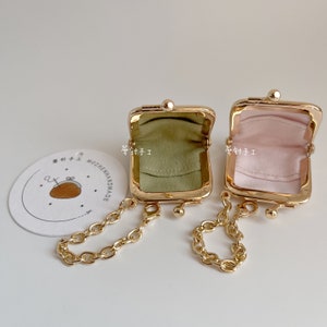 586# Handmade Super Mini Clasp Purse Bag, Bag Accessory Fabric Coin ...