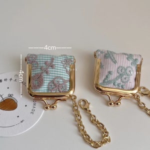 586# Handmade Super Mini Clasp Purse Bag, Bag Accessory Fabric Coin ...