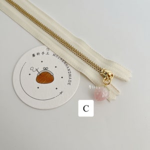 4010# Closed End Zipper Slider Size 3 With Cute Pink Strawberry Design ...
