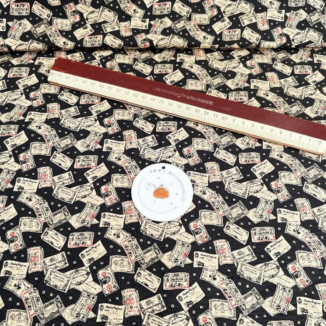 1208# YUWA Many Banknotes, Money Checks, Vouchers, Tickets Pattern ...