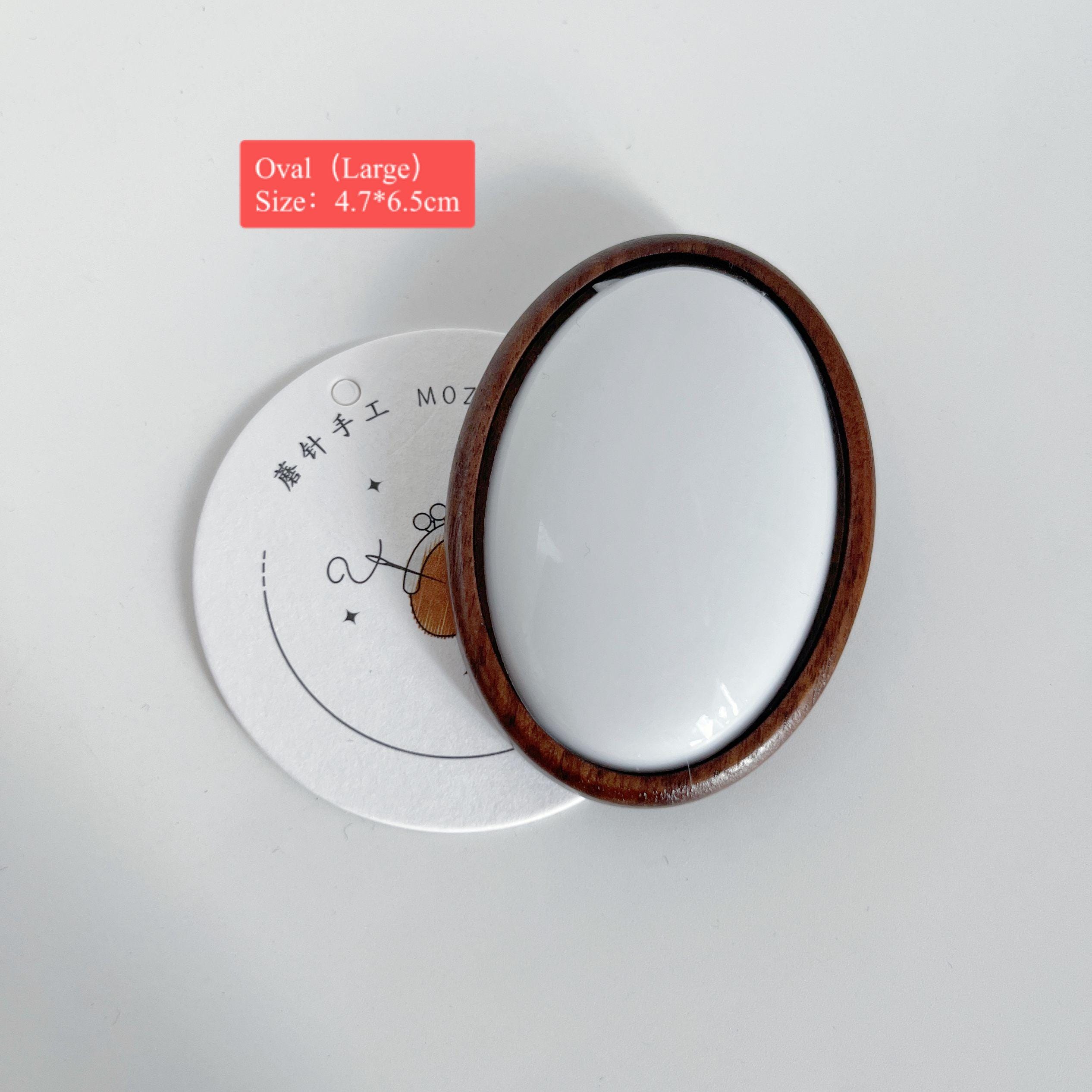 7018# DIY Kit Brooch Material With Wood Base Brooch, Blank Brooch ...