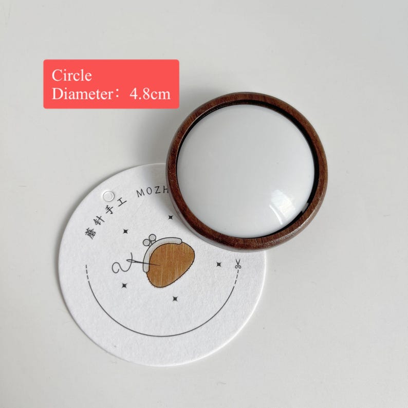 7018# DIY Kit Brooch Material With Wood Base Brooch, Blank Brooch ...