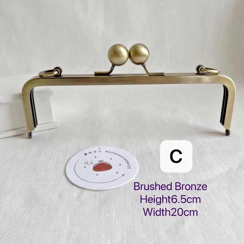 3032 20cm6.5cm Minimalist Kiss Clasp Purse Frame With Outside Chain ...