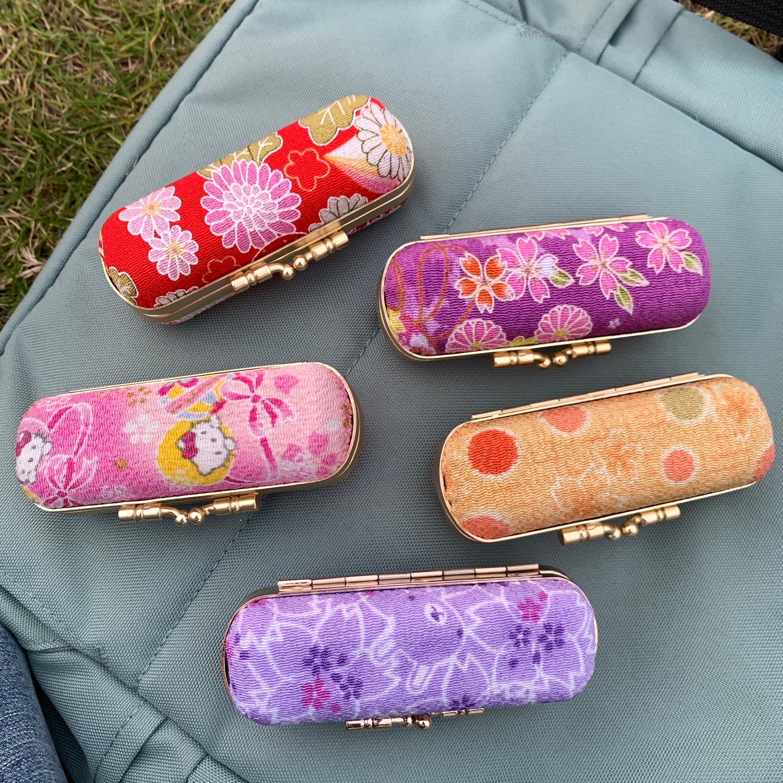 547 Handmade Asia Style Flower Sakura Pattern Lipstick Clasp Purse ...