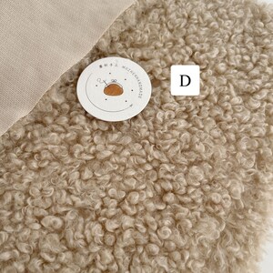1223# Teddy Bear Style Fabric With Little Curls Soft Fluffy Fabric for ...