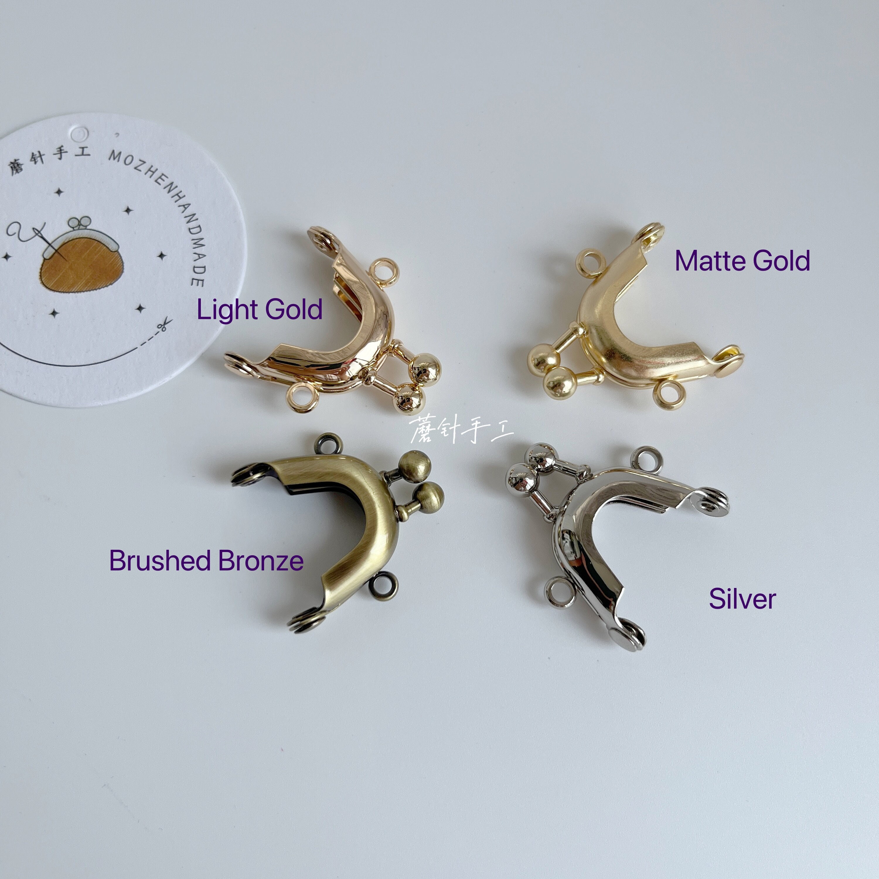 3188# 2.2cm*2.6cm Super Tiny Round Kiss Lock Clasp Purse Frame With ...