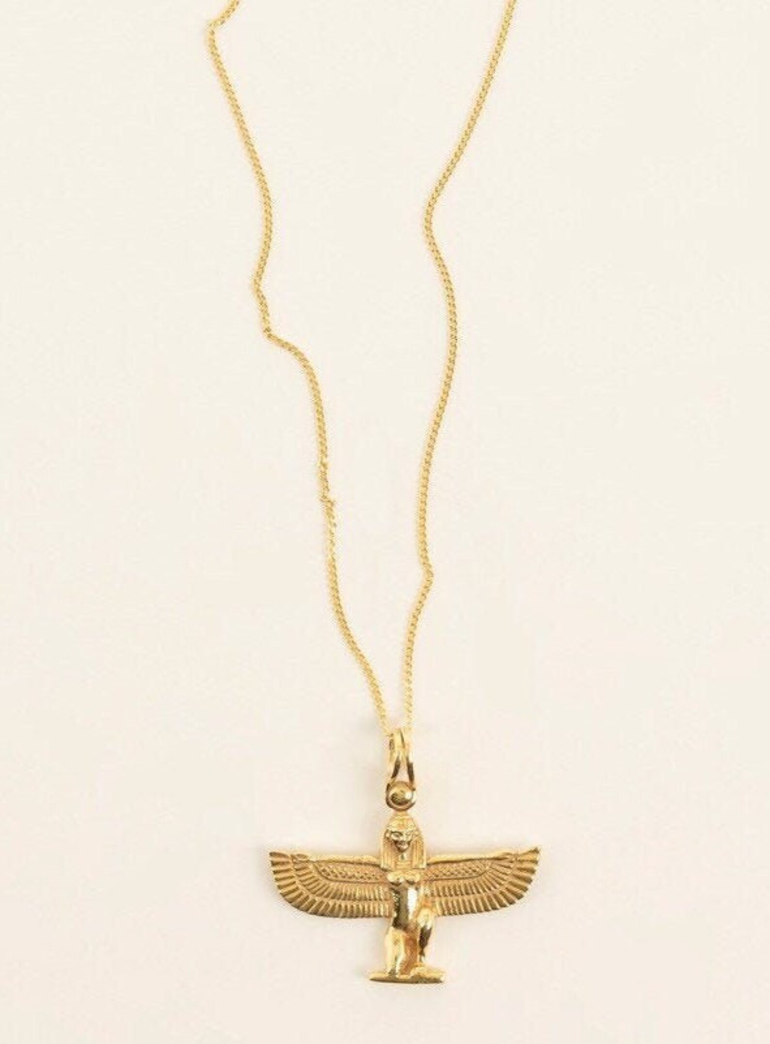 Goddess Isis Necklace Hathor Charm Egyptian Isis With - Etsy