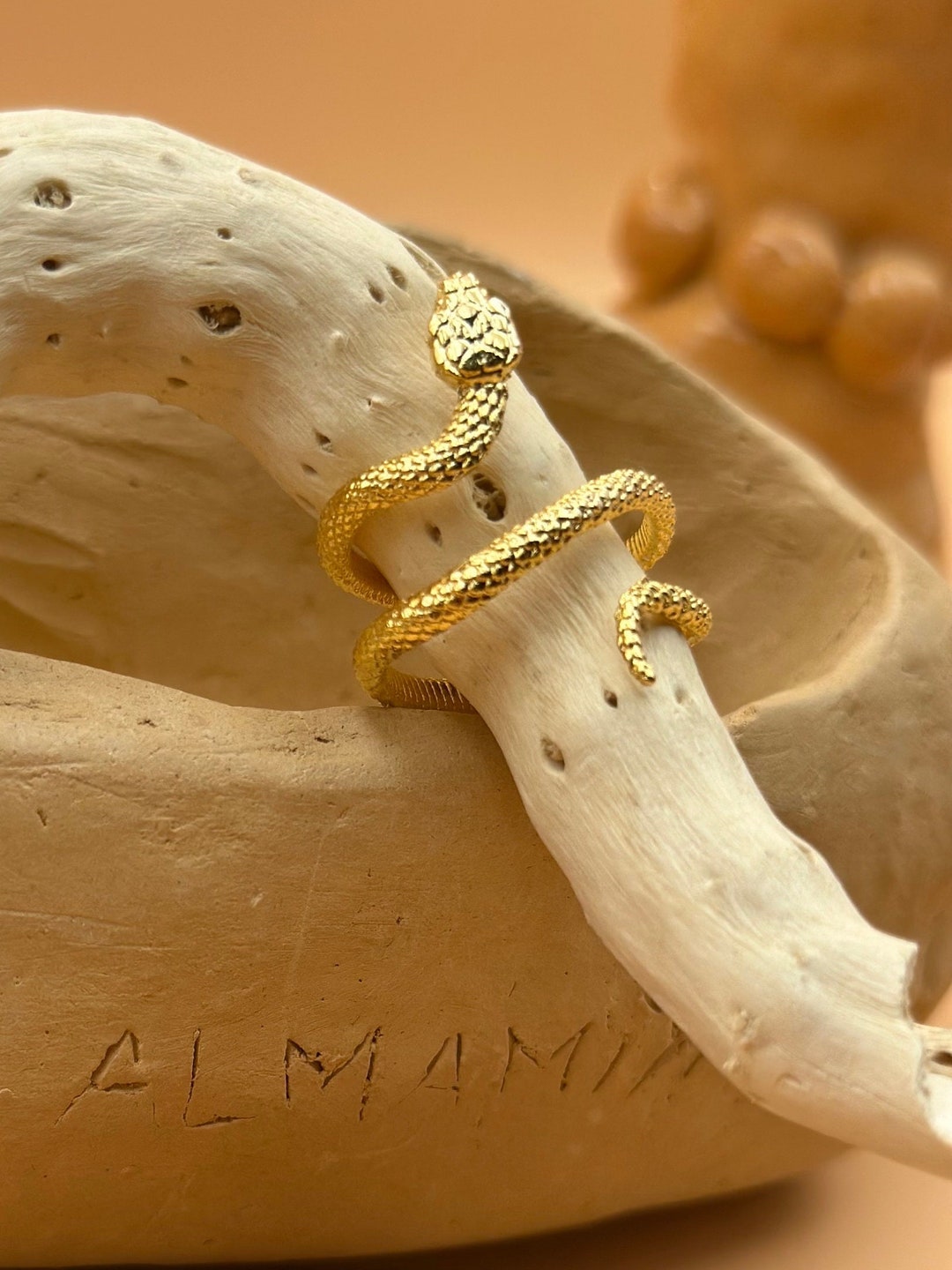 Gold Snake Ring, Bohemian Rings, Adjustable Ring, Silver Snake Ring ...