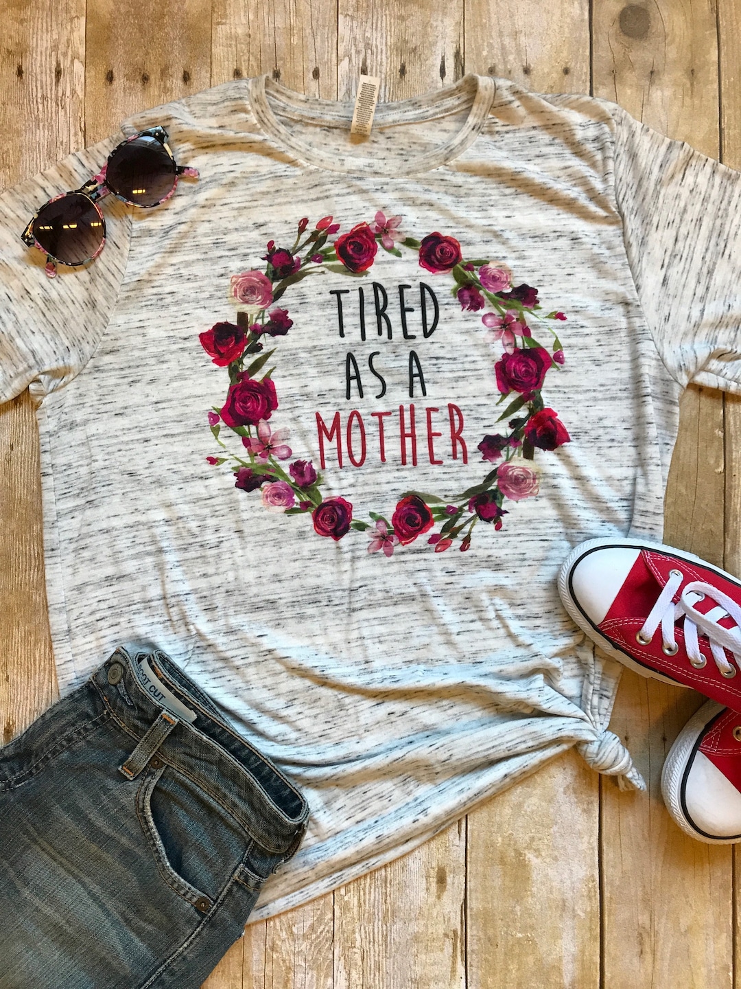 Tired as a Mother Shirt, Mom Shirt, Pregnancy Announcement Shirt ...