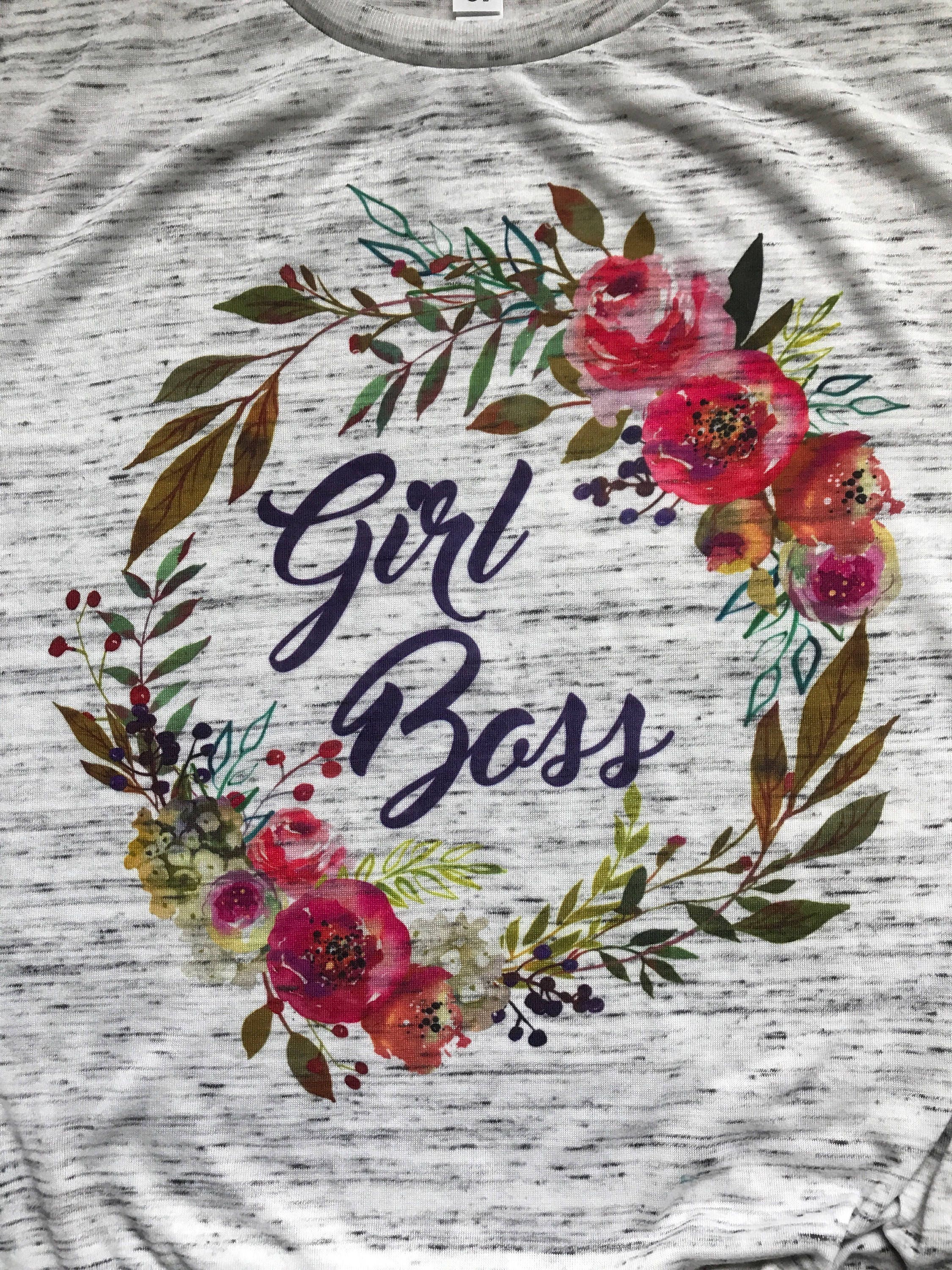 Girl Boss Shirt Workout Shirt Mom Tee Shirt Boho Tee Shirt Mom Shirt ...