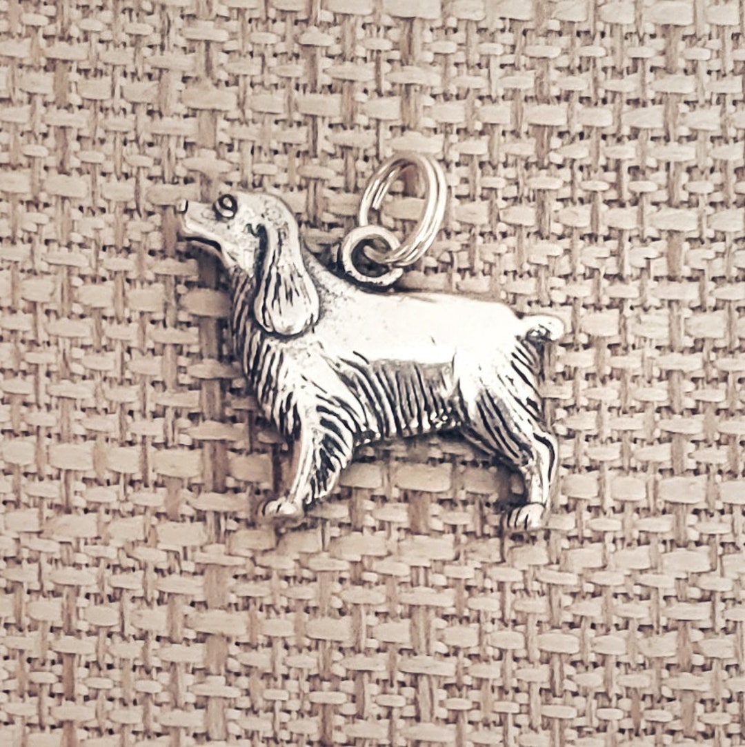 Sterling Silver Cocker Spaniel Charm Sterling Silver Dog Charm Sporting ...