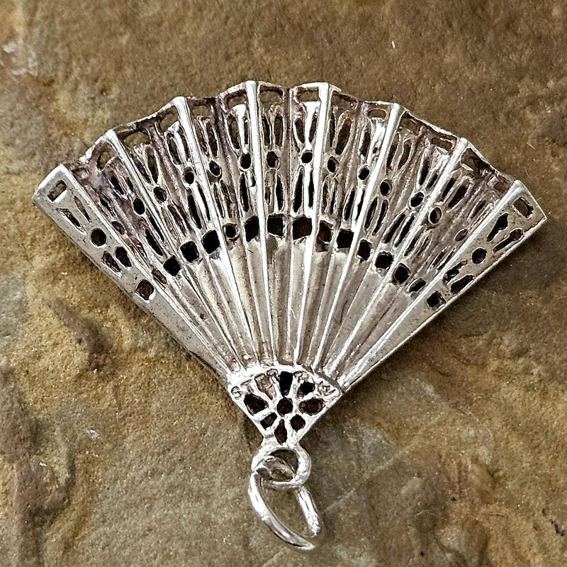 Japanese Fan Charm - Etsy